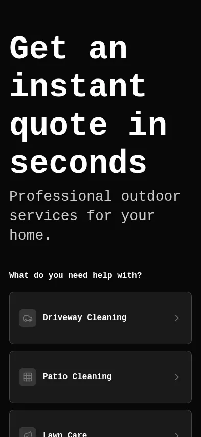 Instant Quote Web App