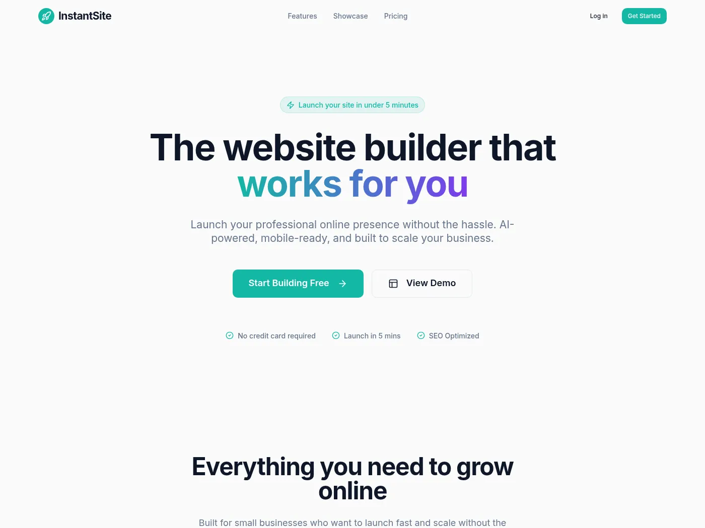 Instant Site Builder