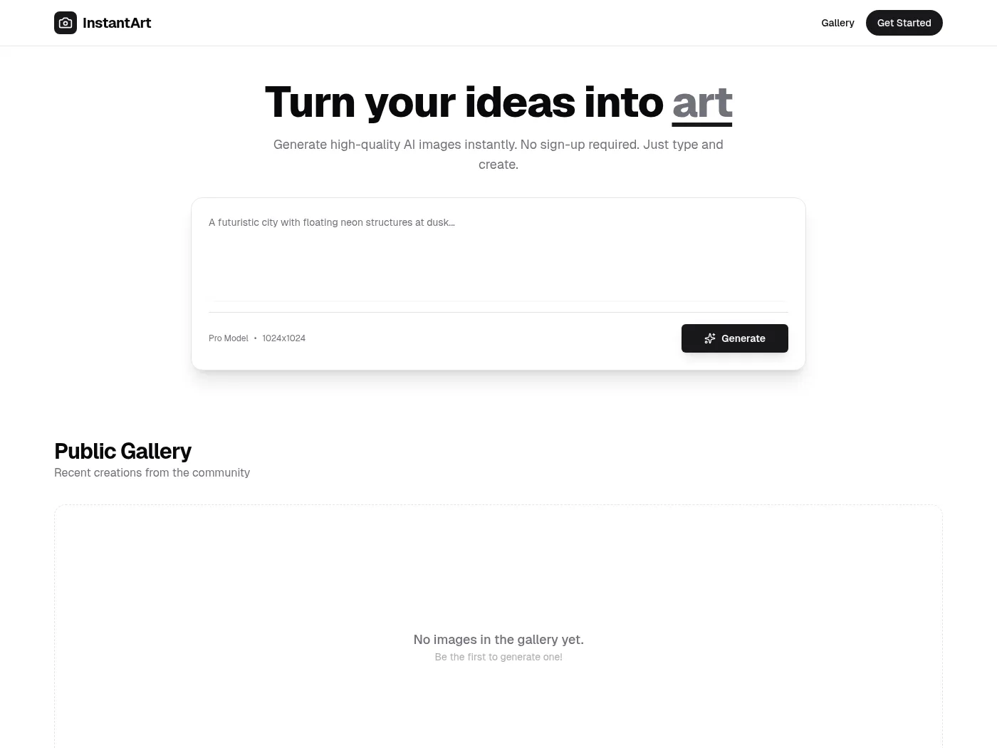 InstantArt Image Generator