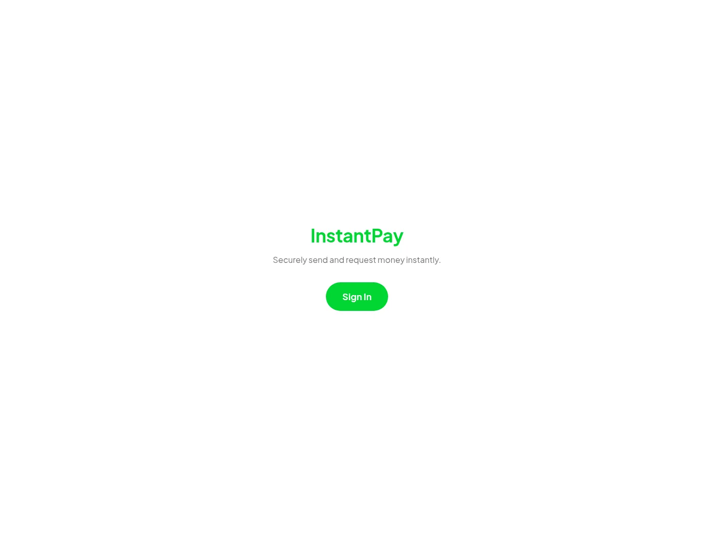 InstantPay Web App