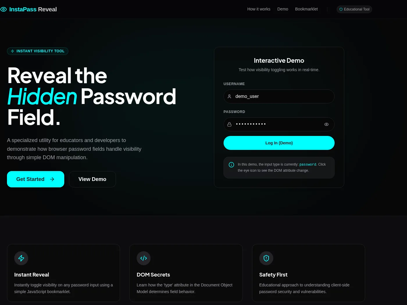 InstaPass Reveal Tool