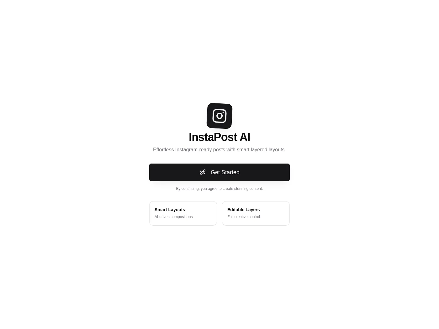 InstaPost AI Maker