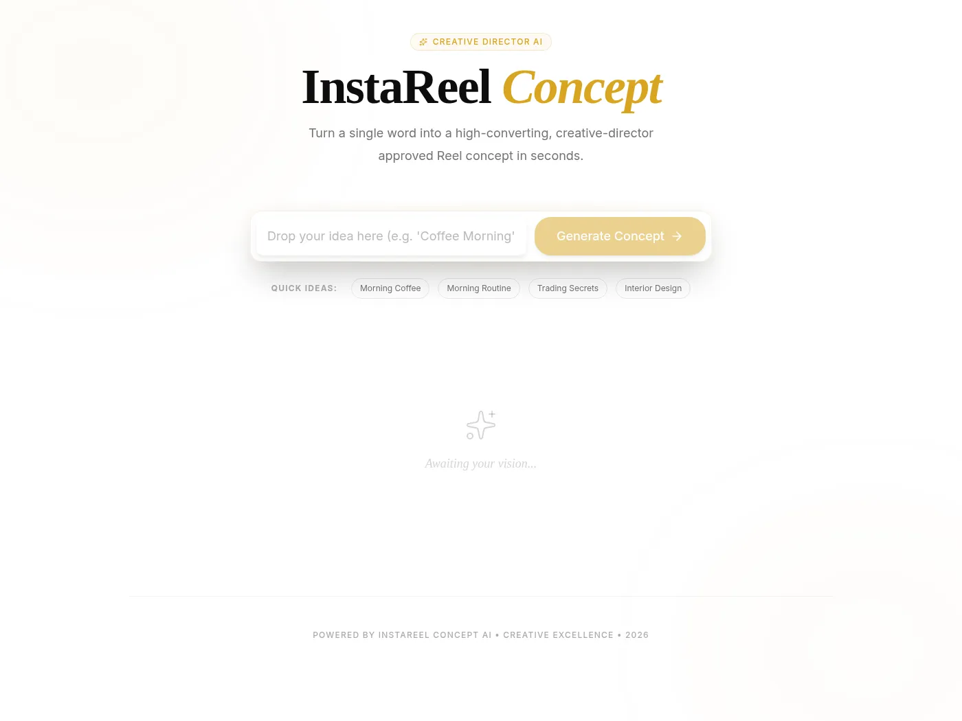 InstaReel Concept AI