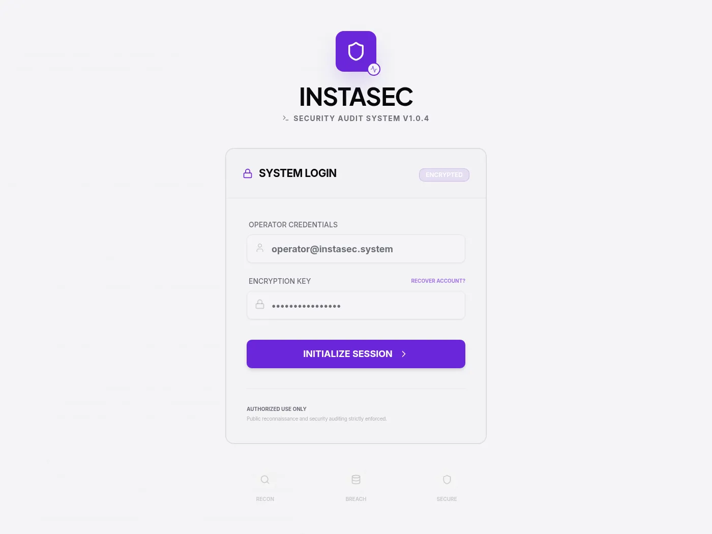 InstaSec Dashboard