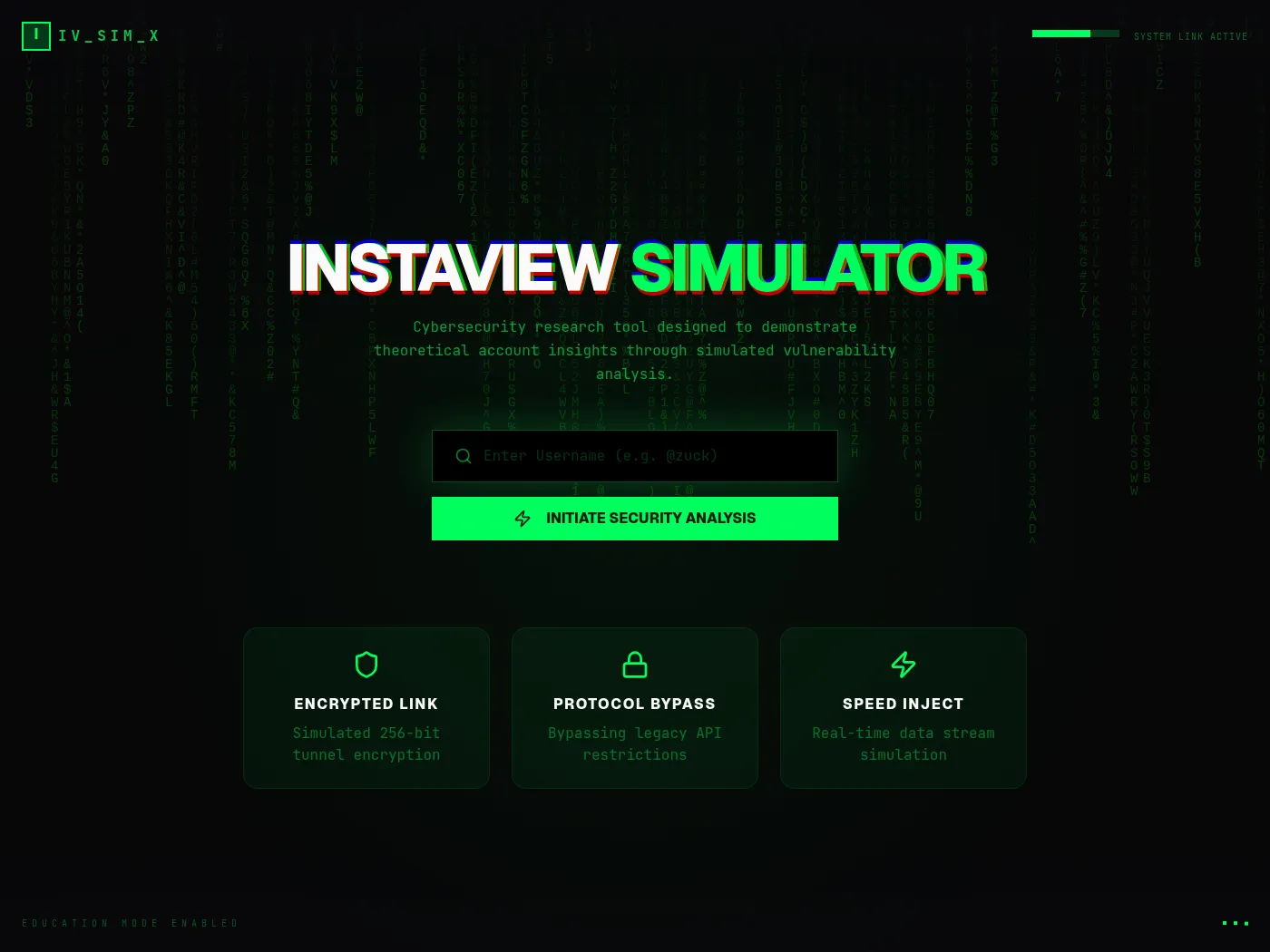 InstaView Simulator