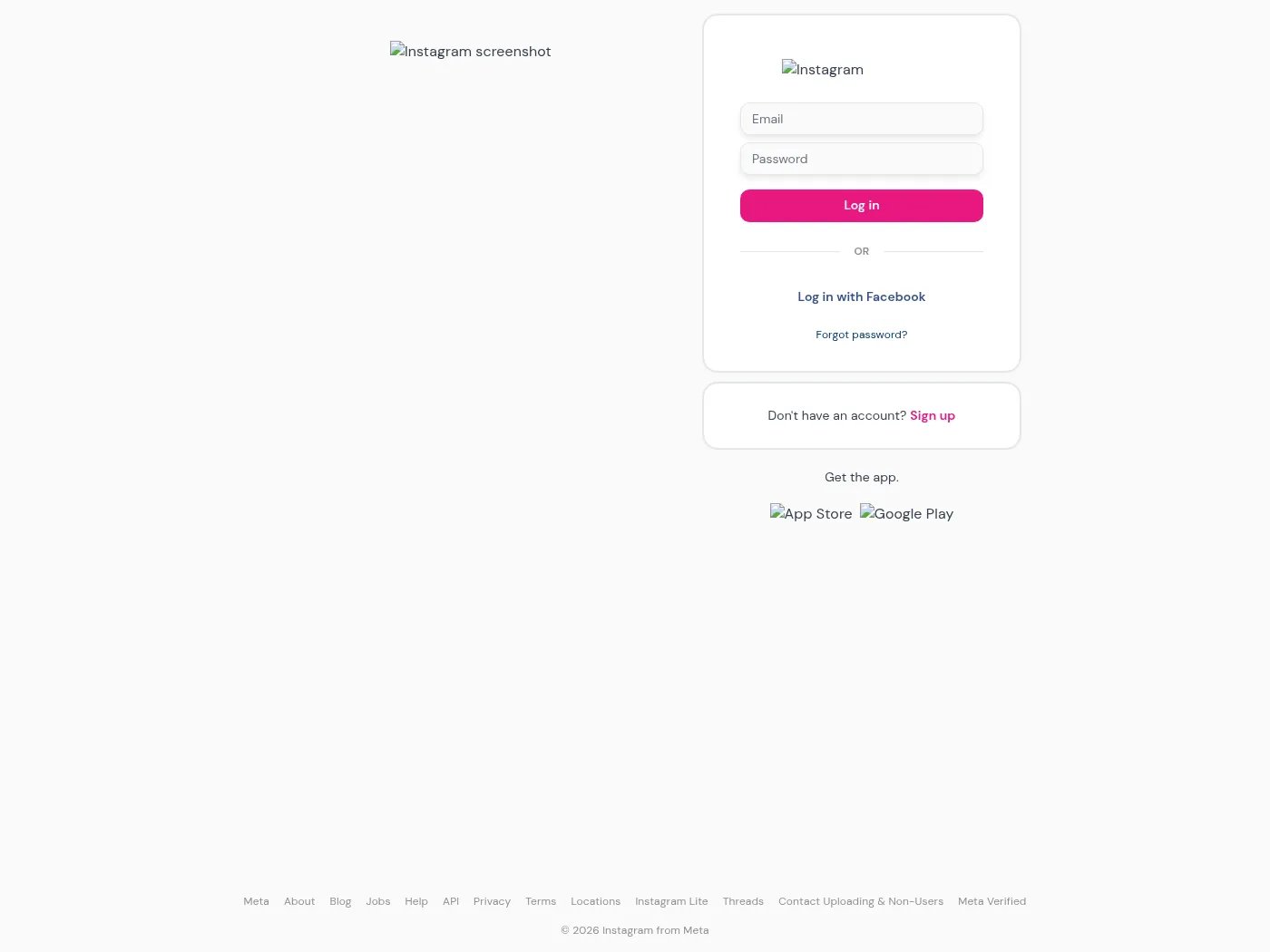 InstaWeb Clone