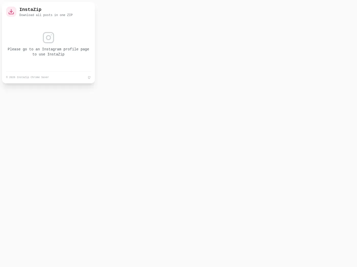 InstaZip Chrome Saver