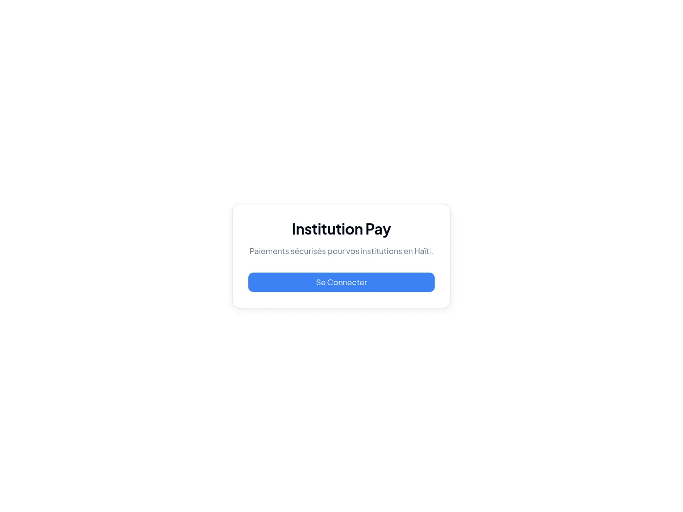 Institution Pay Gateway