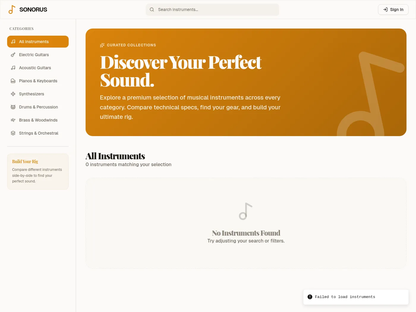 Instrument Catalog