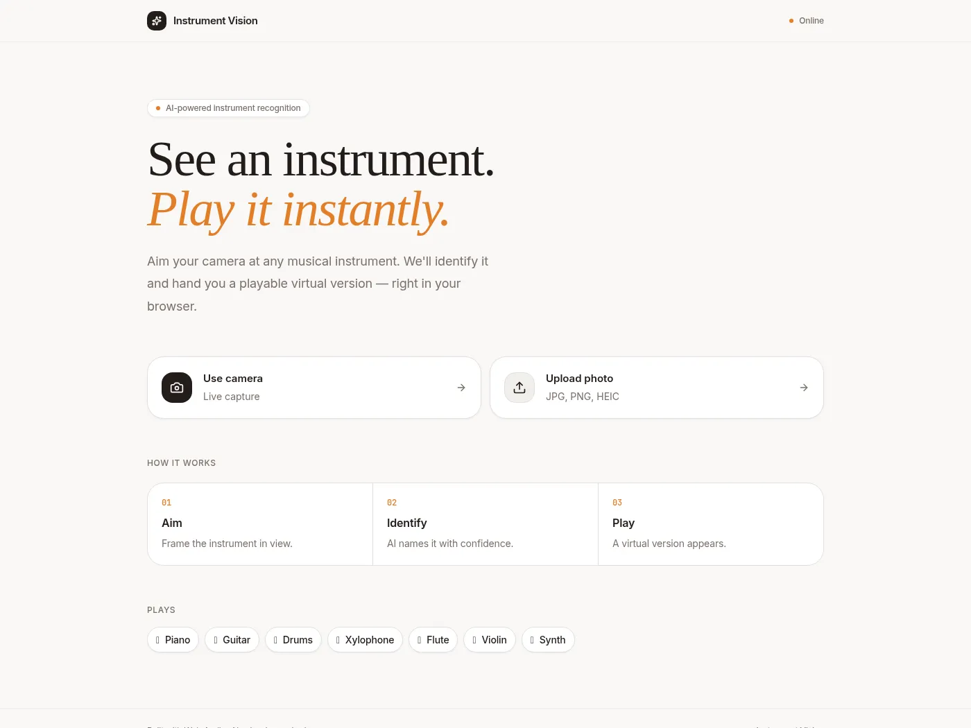 Instrument Vision Play
