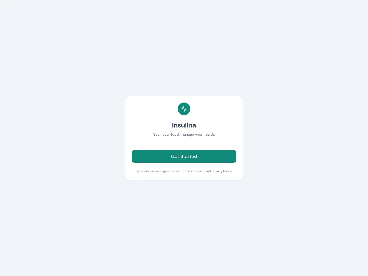Insulina Food Scanner