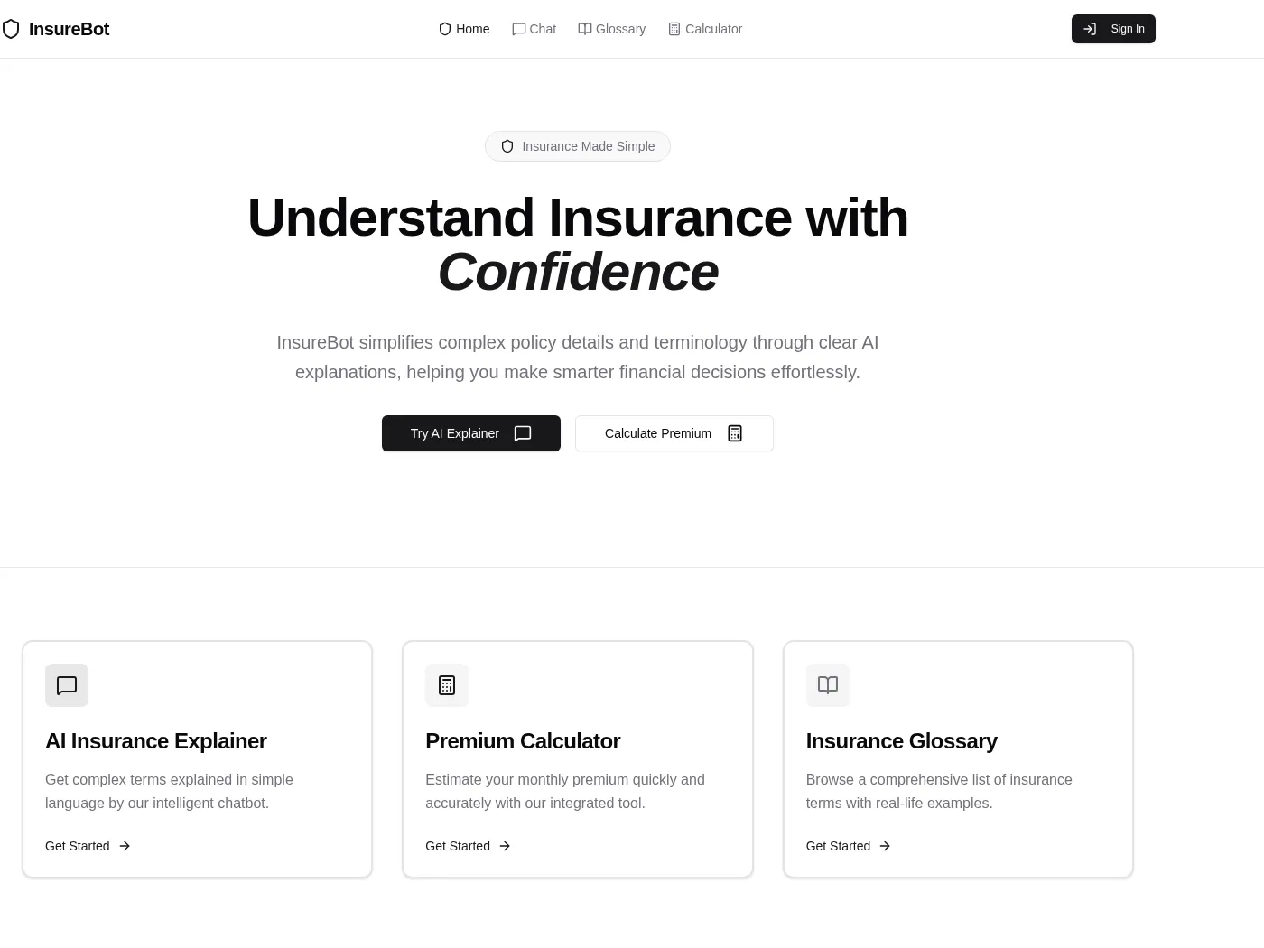 InsureBot Explainer Hub