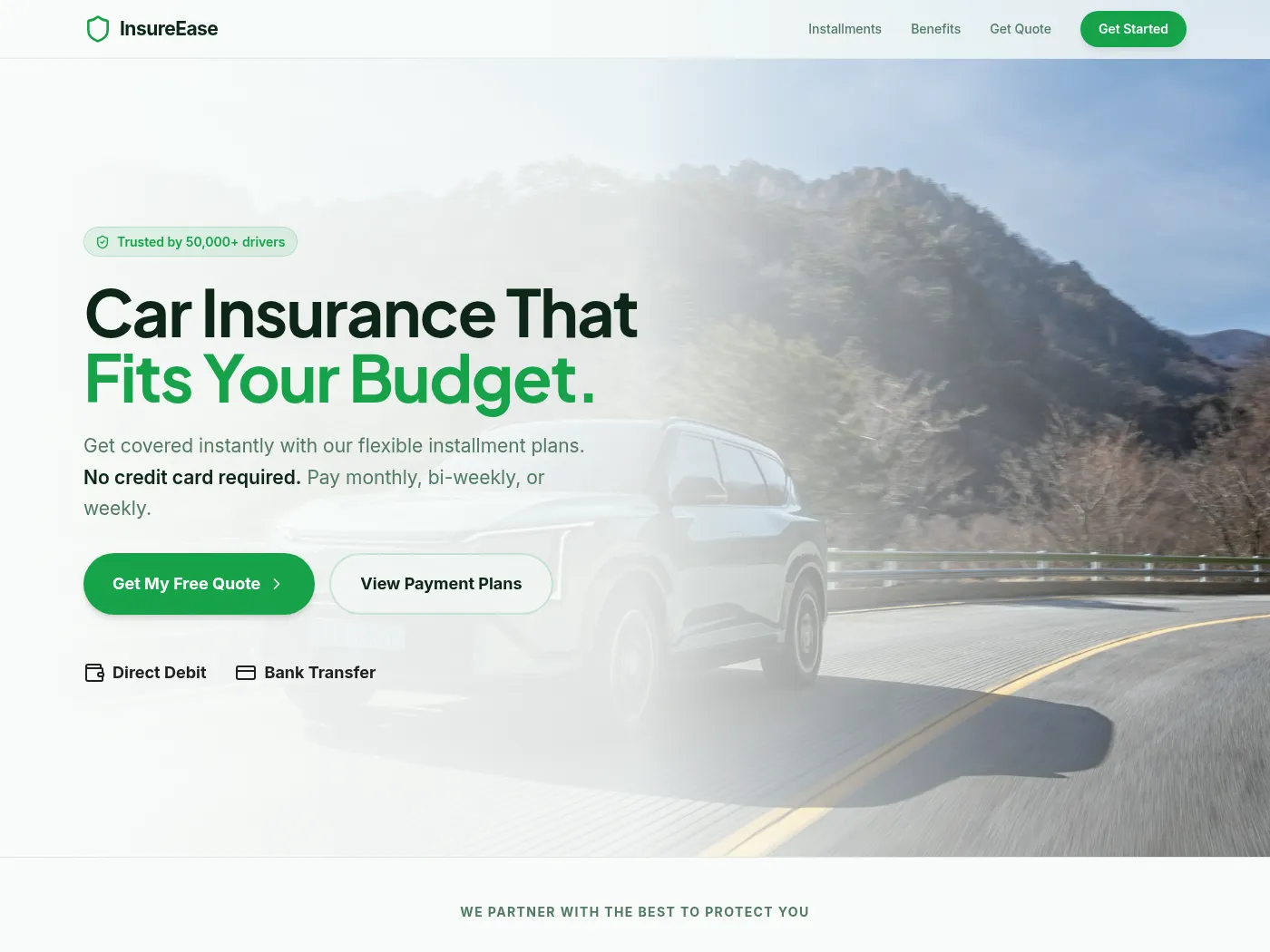 InsureEase Landing Page
