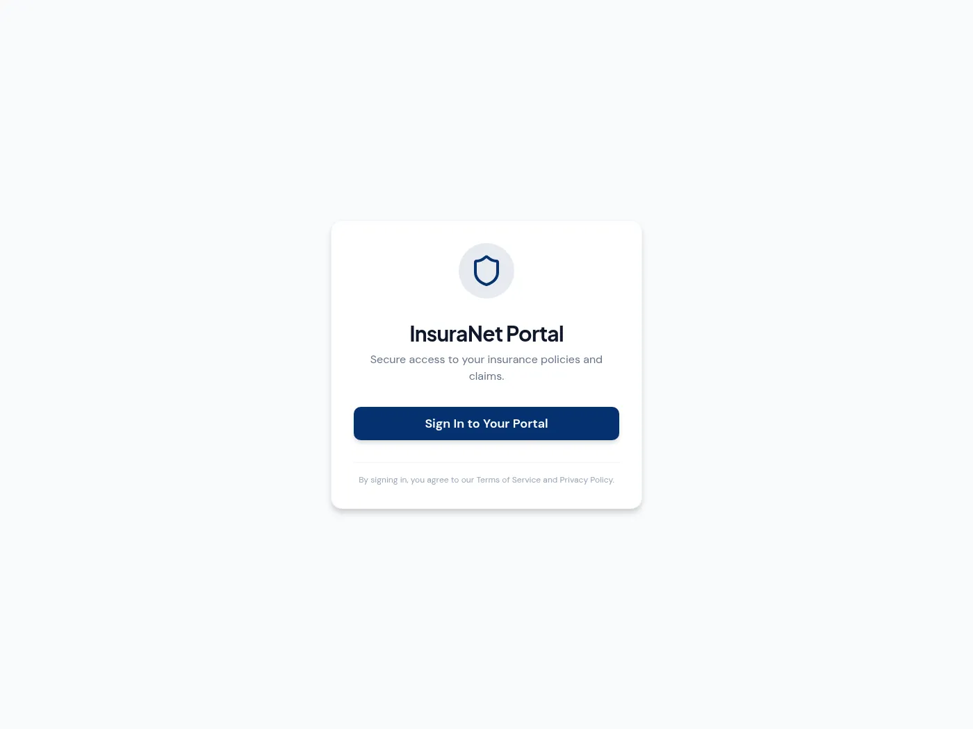 InsuraNet Portal