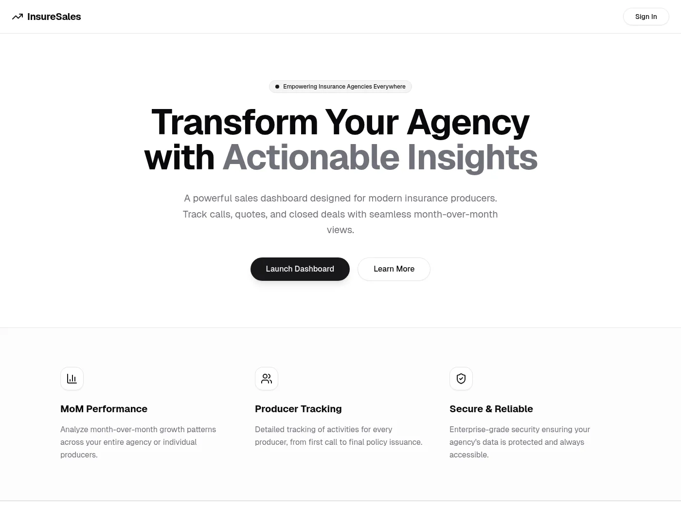 InsureSales Dashboard