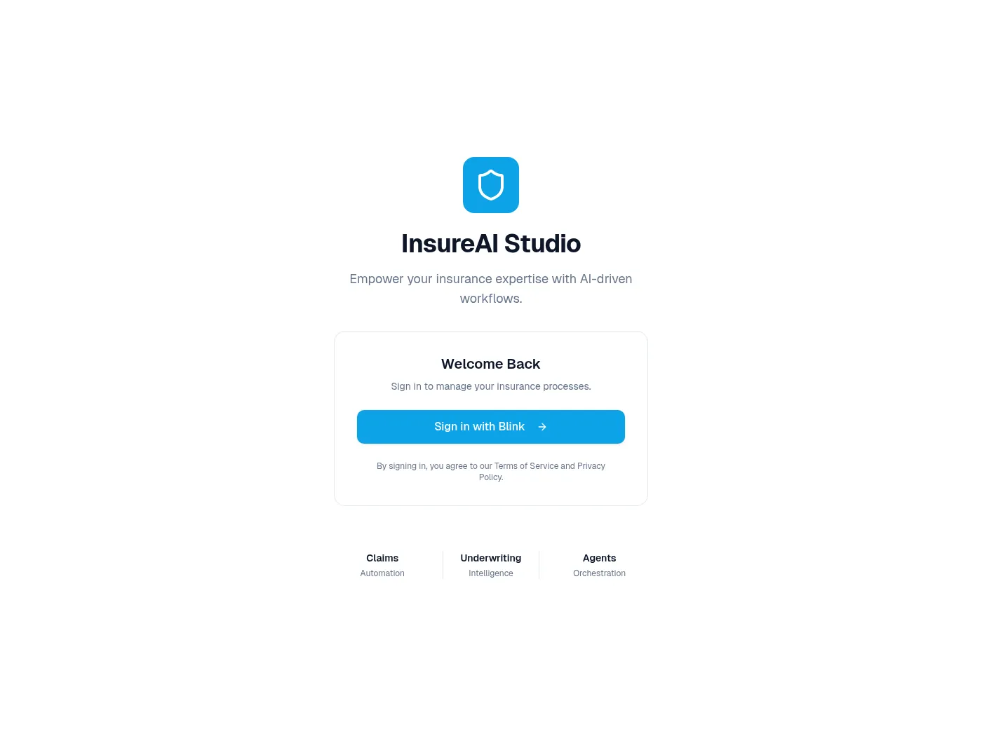 InsureAI Workflow Studio