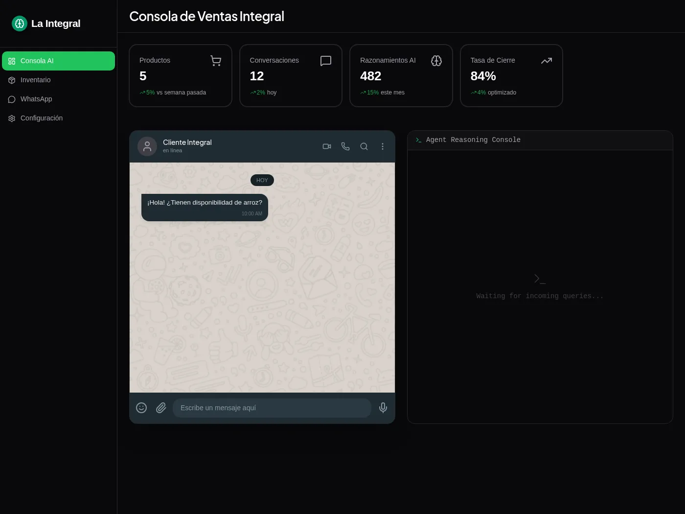 Integral AI Sales Console