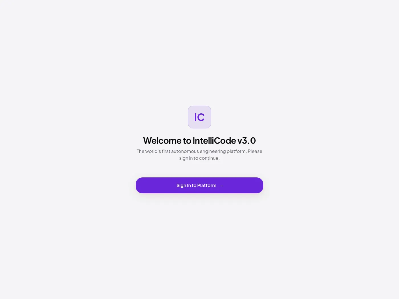 IntelliCode v3.0 Platform