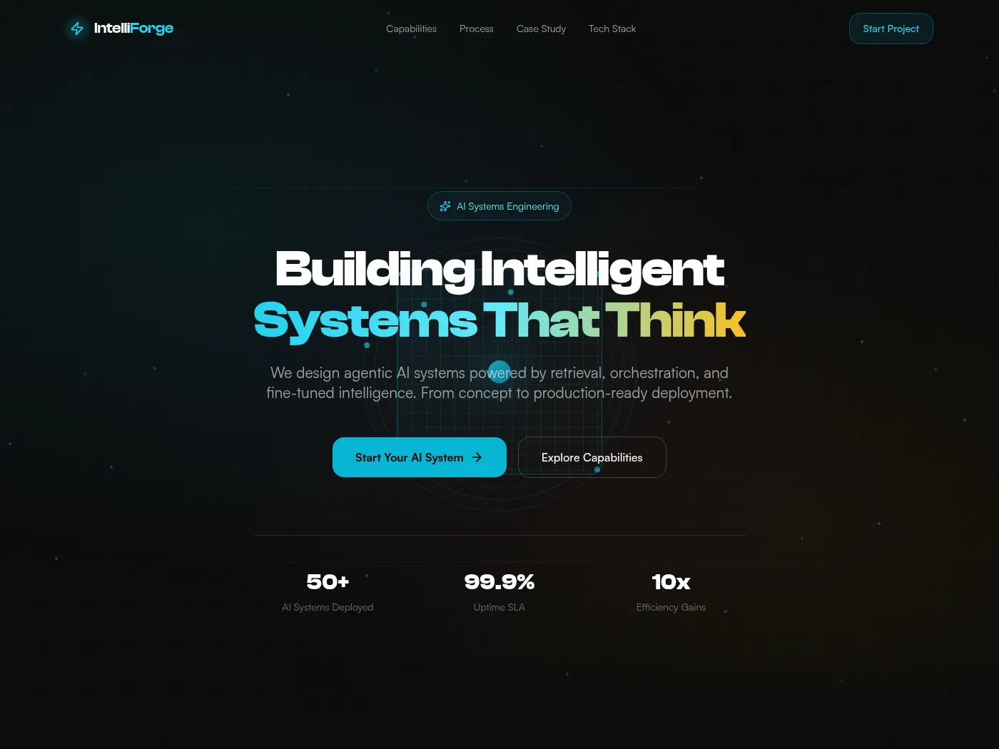 IntelliForge Landing