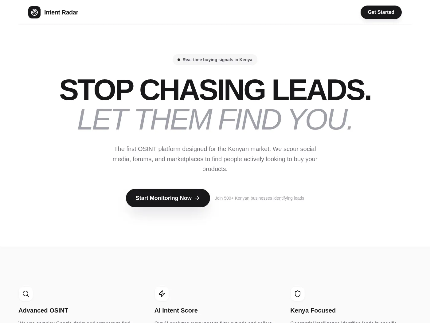 Buying Intent Radar