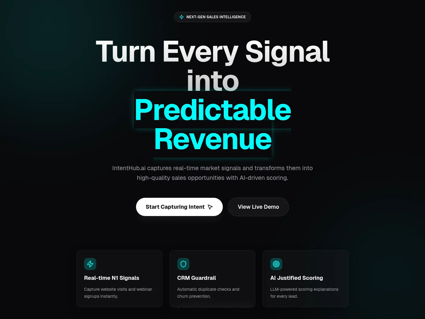 IntentHub.ai MVP