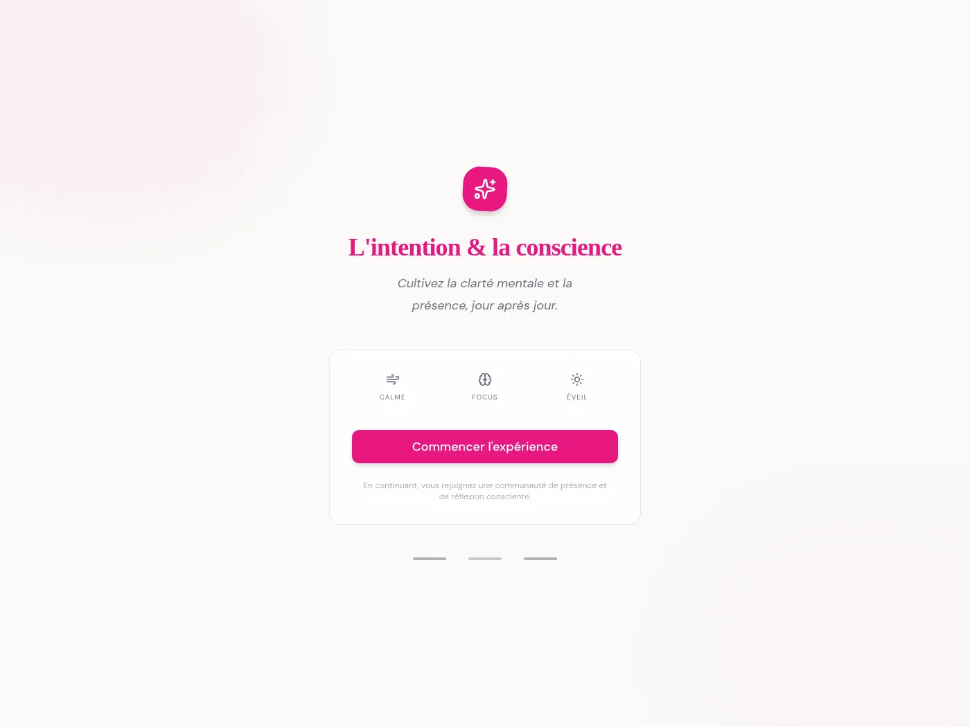 Intention & Conscience App