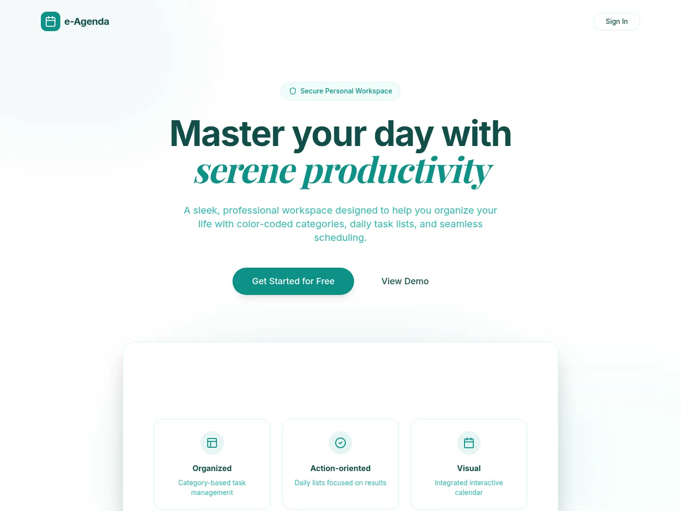 Interactive e-Agenda