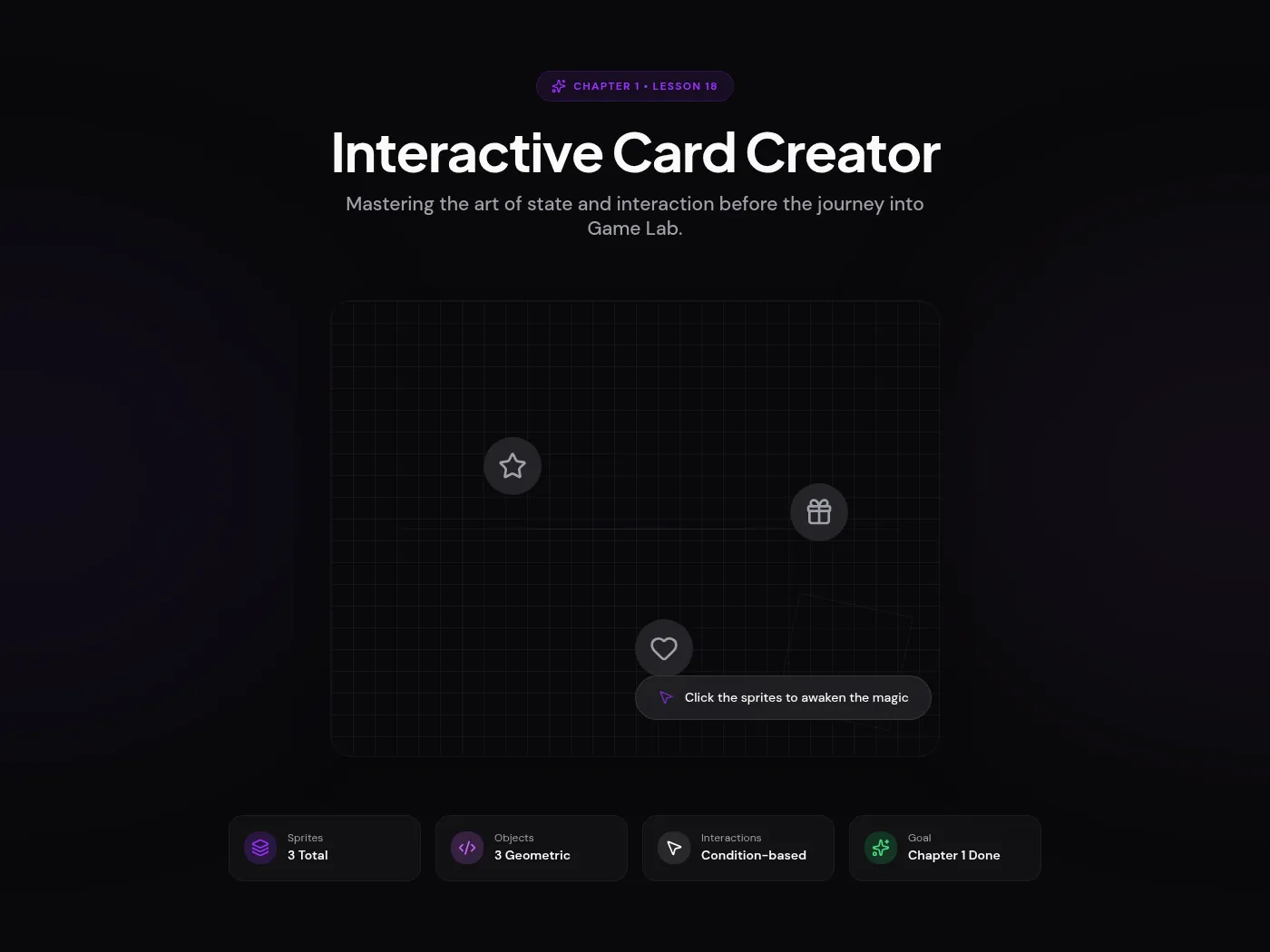 Interactive Card Creator