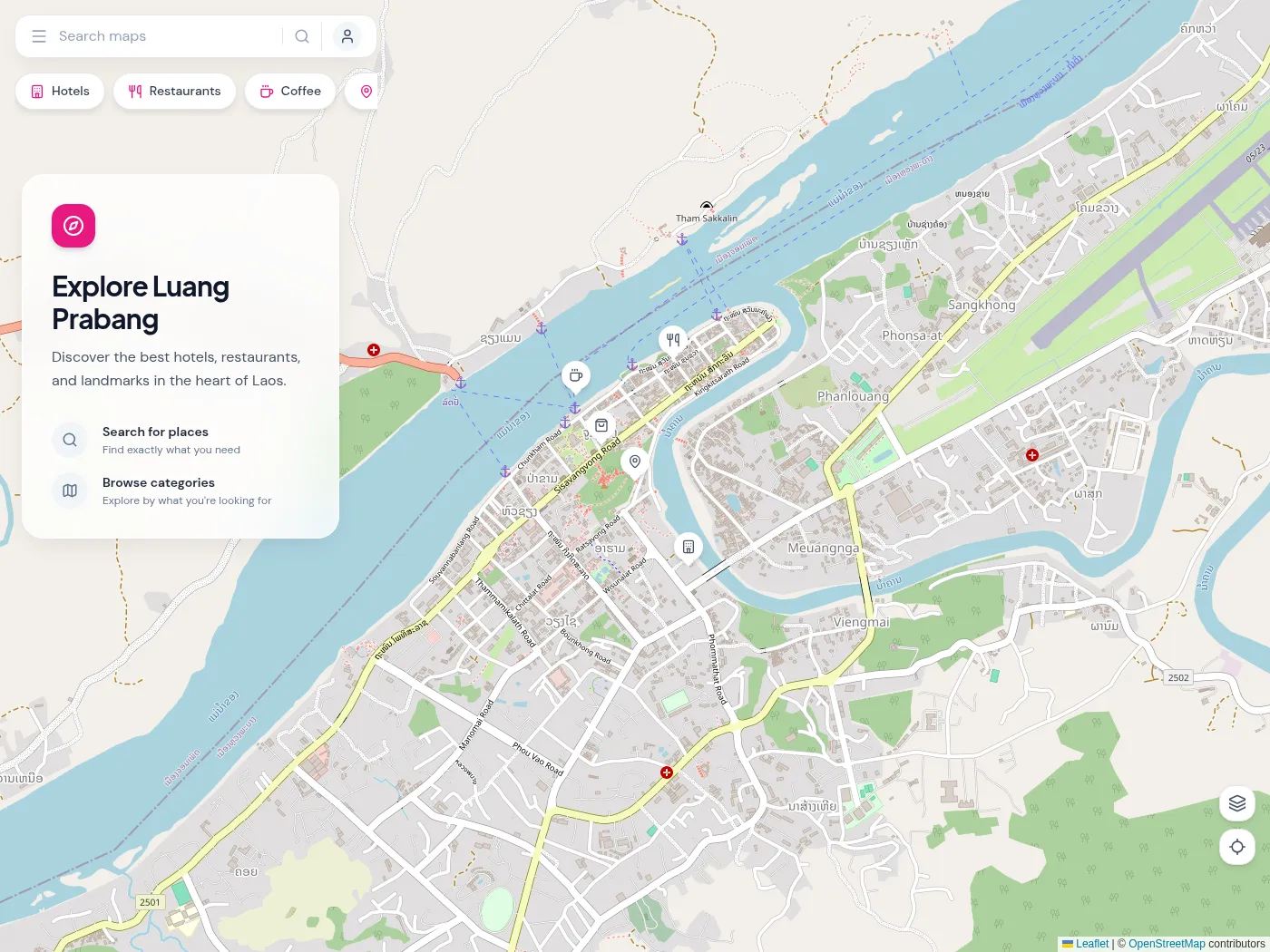 Interactive Map Finder