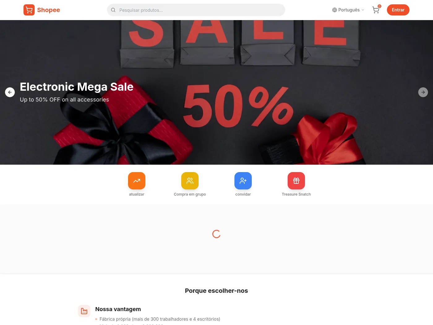 Interactive Shop Template