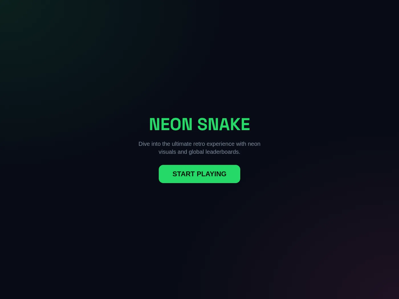 Interactive Snake Game