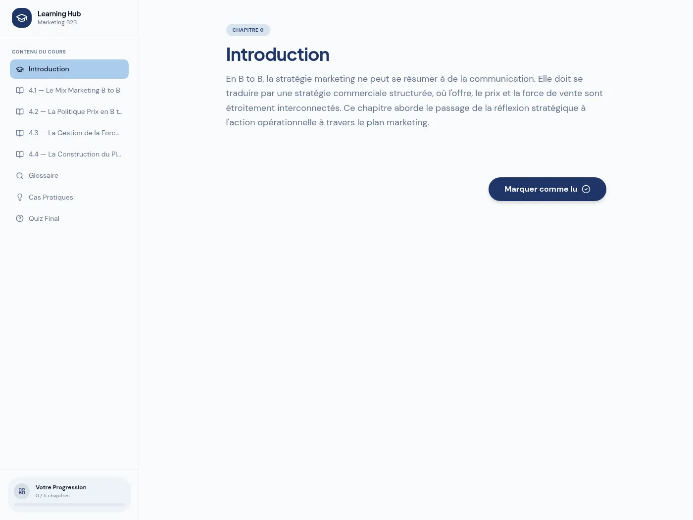 Interactive Learning Hub