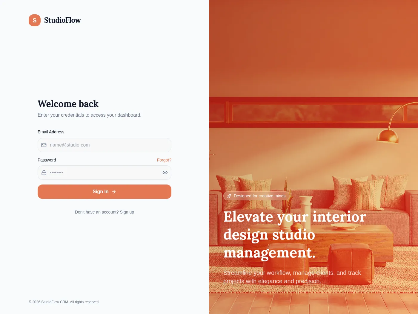 StudioFlow CRM