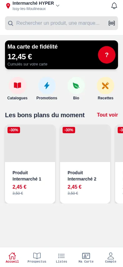 Intermarche Mobile Clone
