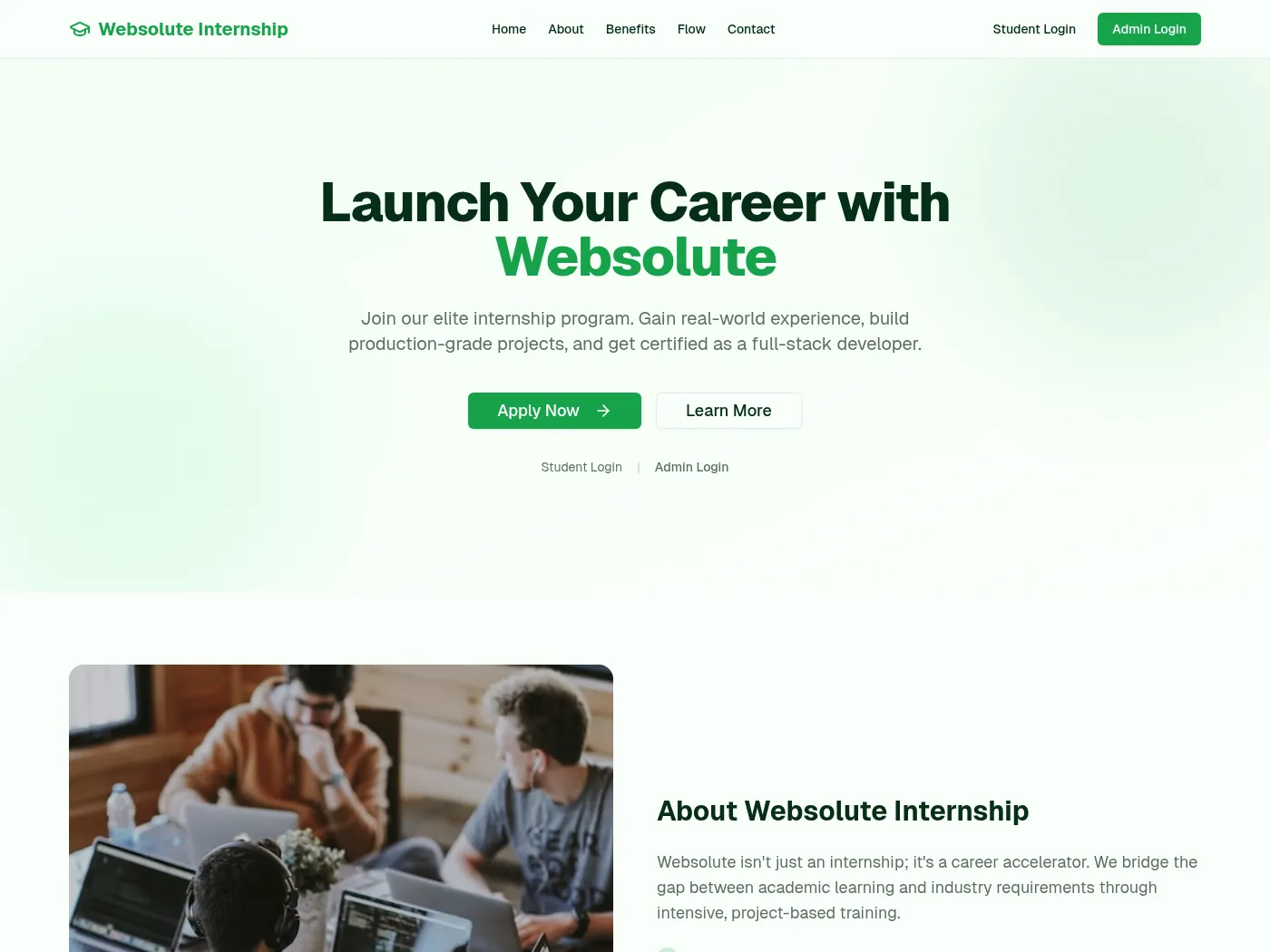 Websolute Internship Portal