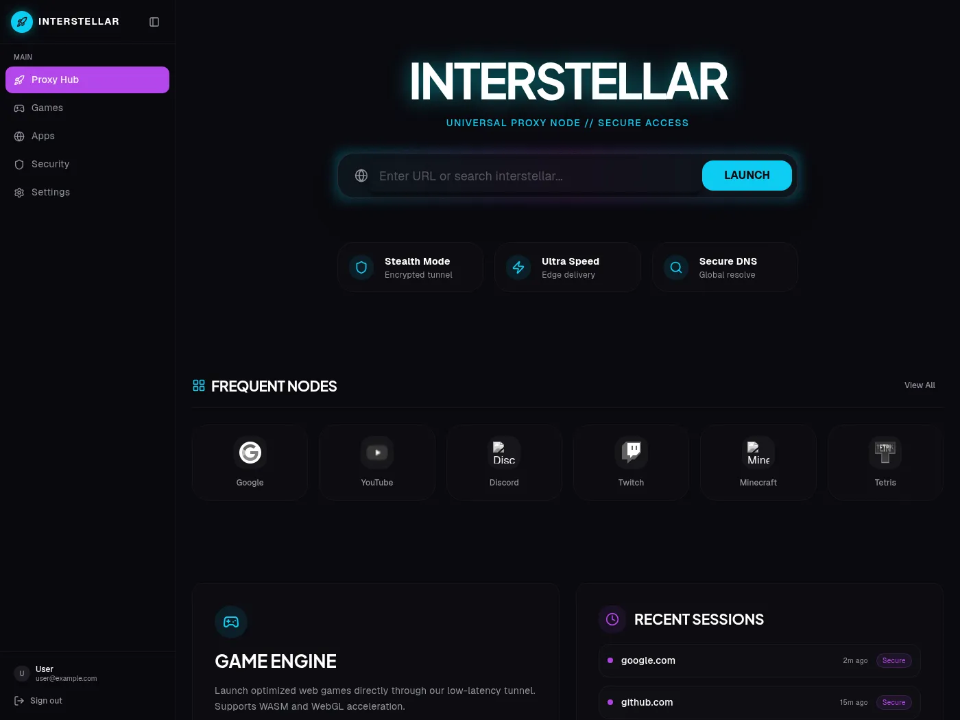 Interstellar Proxy Hub