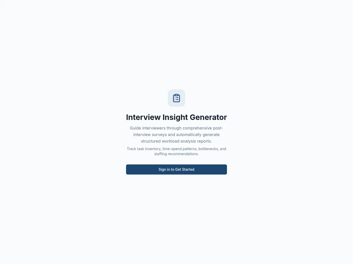 Interview Insight Generator
