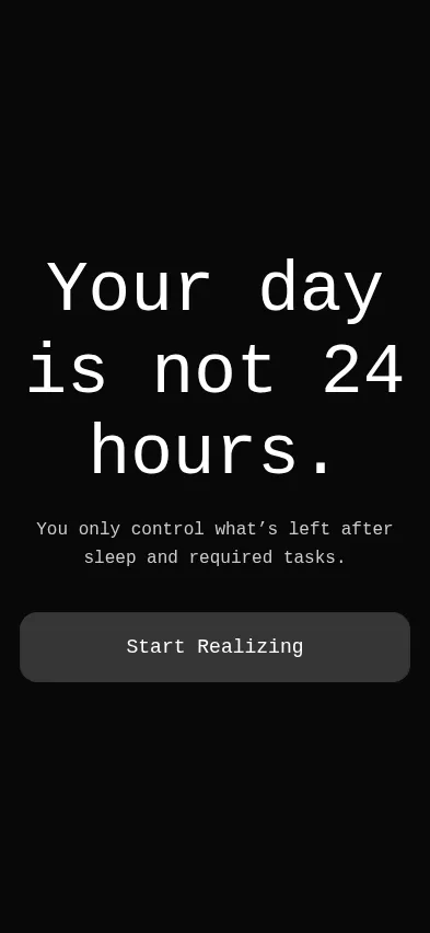InTime: Intentional Living App