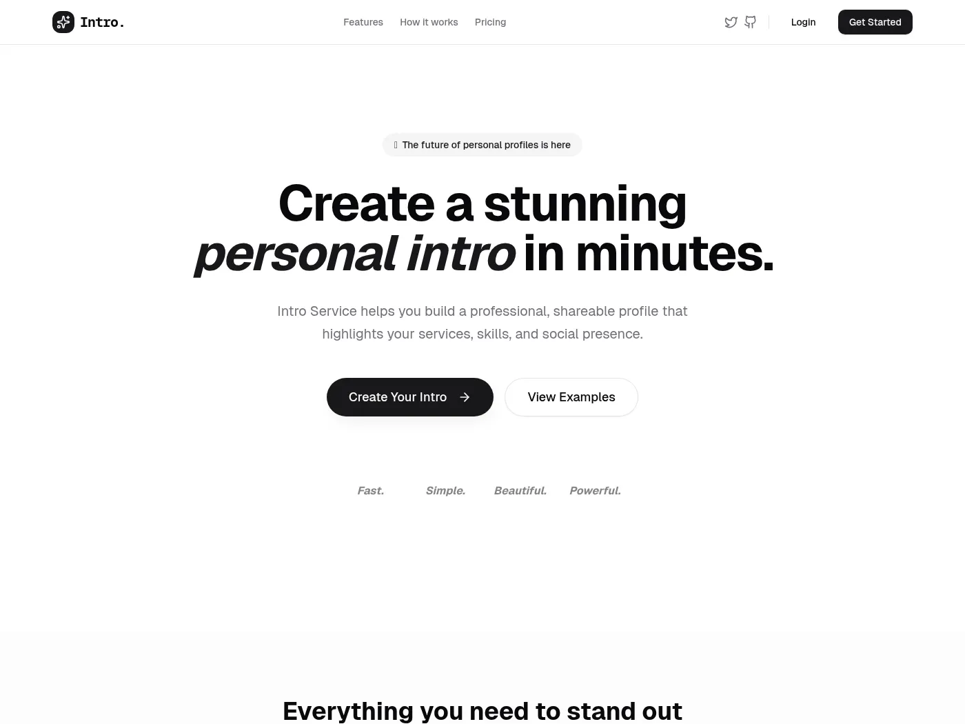 Intro Service