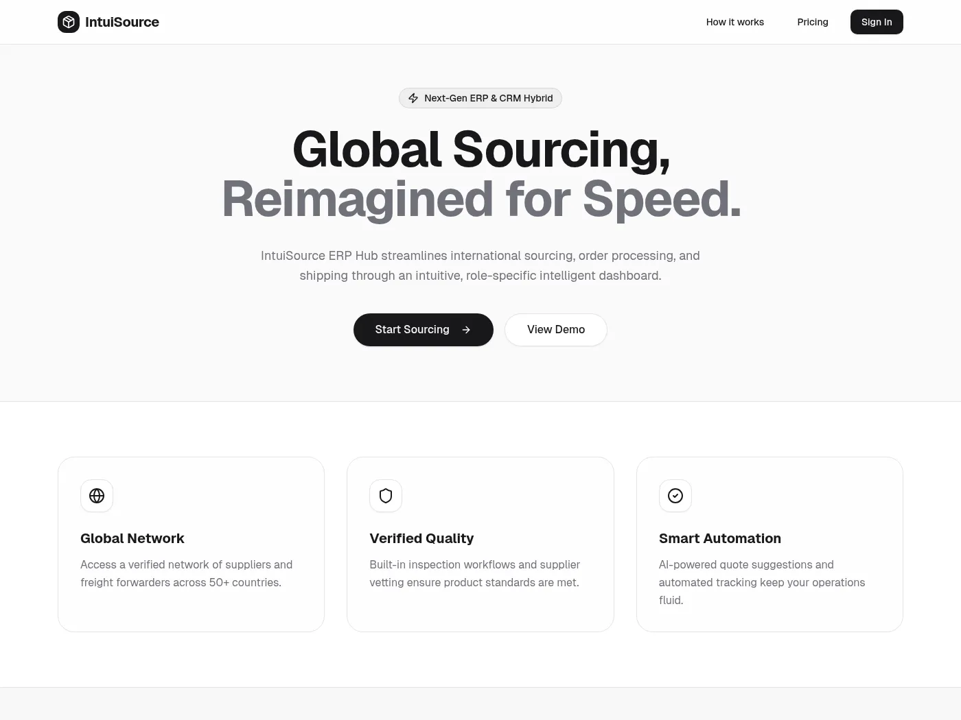 IntuiSource ERP Hub