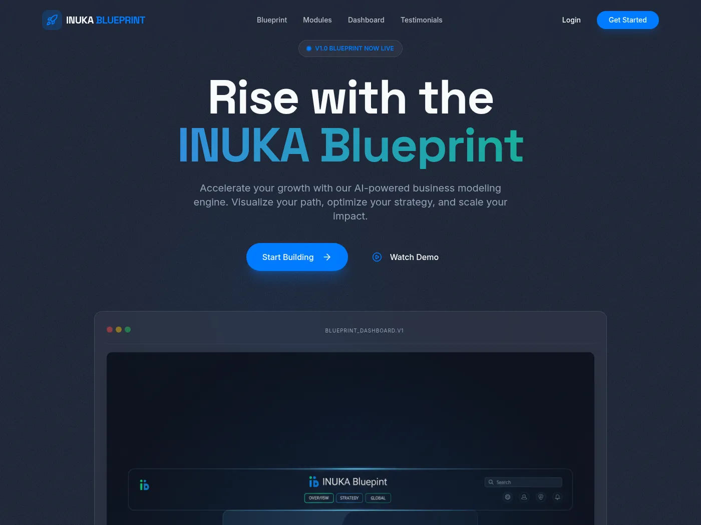 INUKA Blueprint Web App