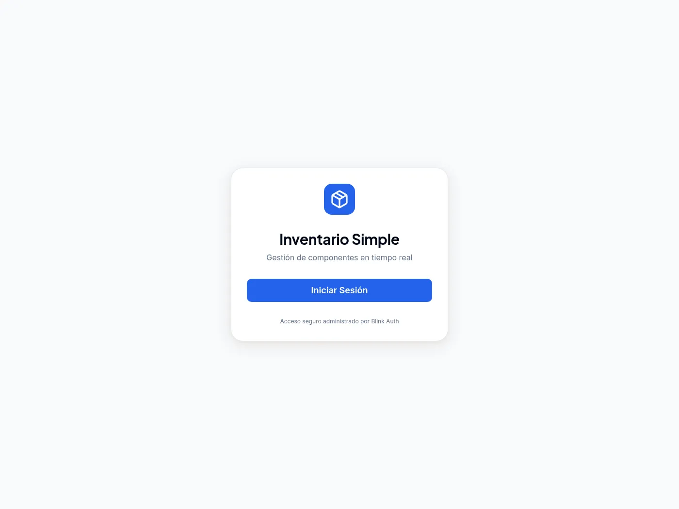 Inventario Simple Web