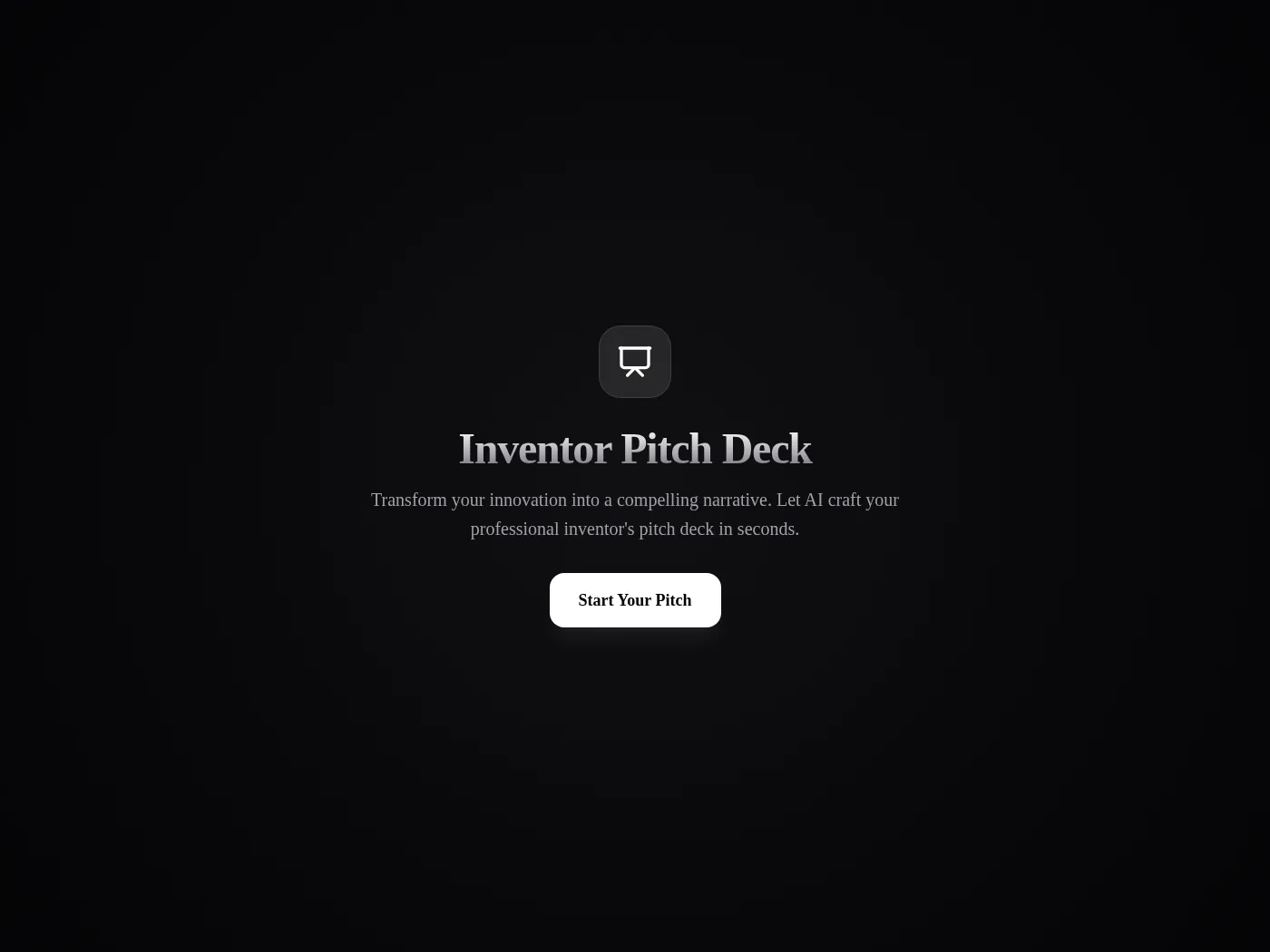 Inventor Pitch Deck