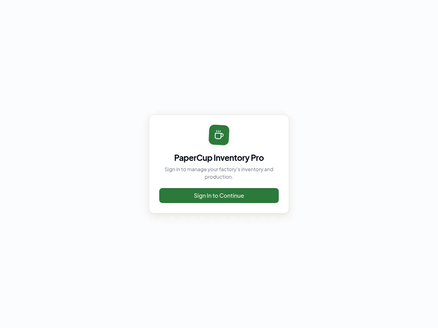 PaperCup Inventory Pro