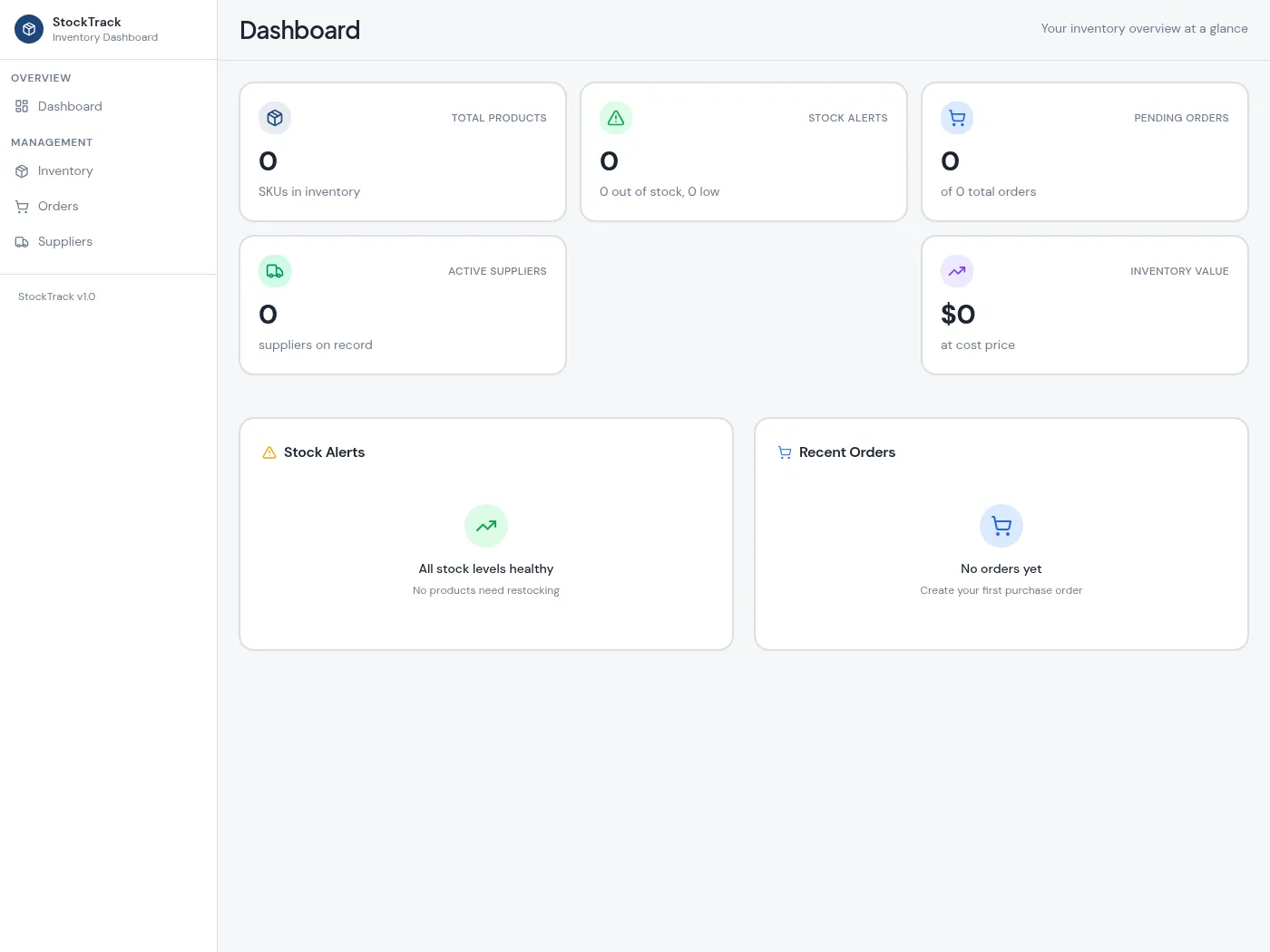 StockTrack Dashboard