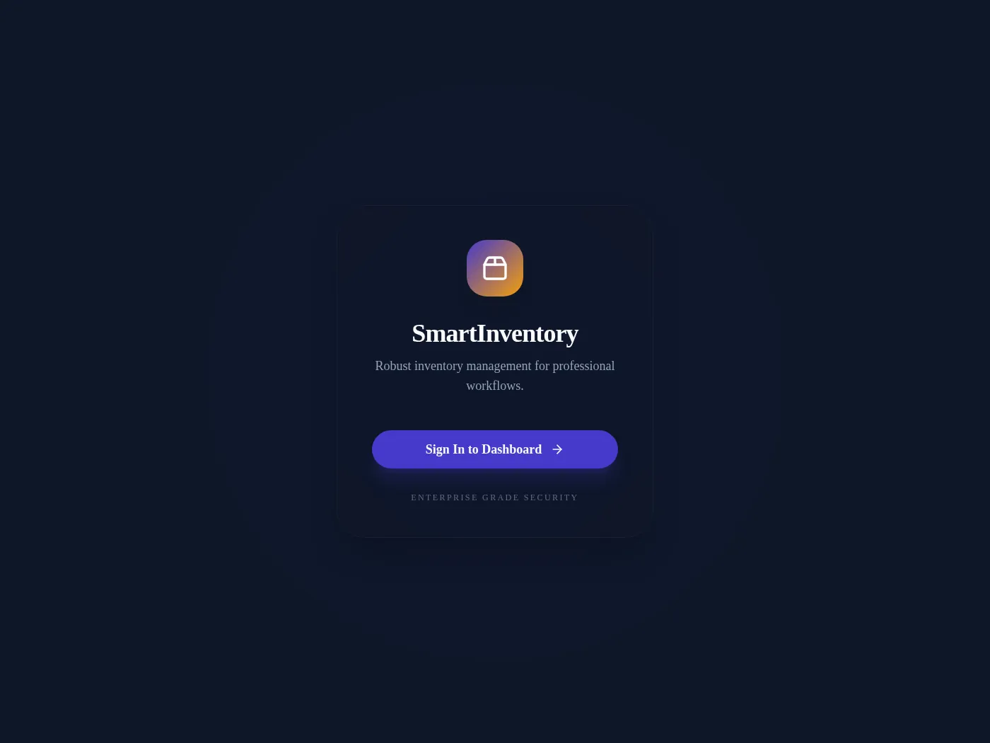 SmartInventory Dashboard