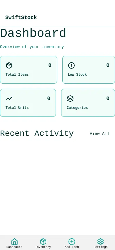 SwiftStock Inventory App