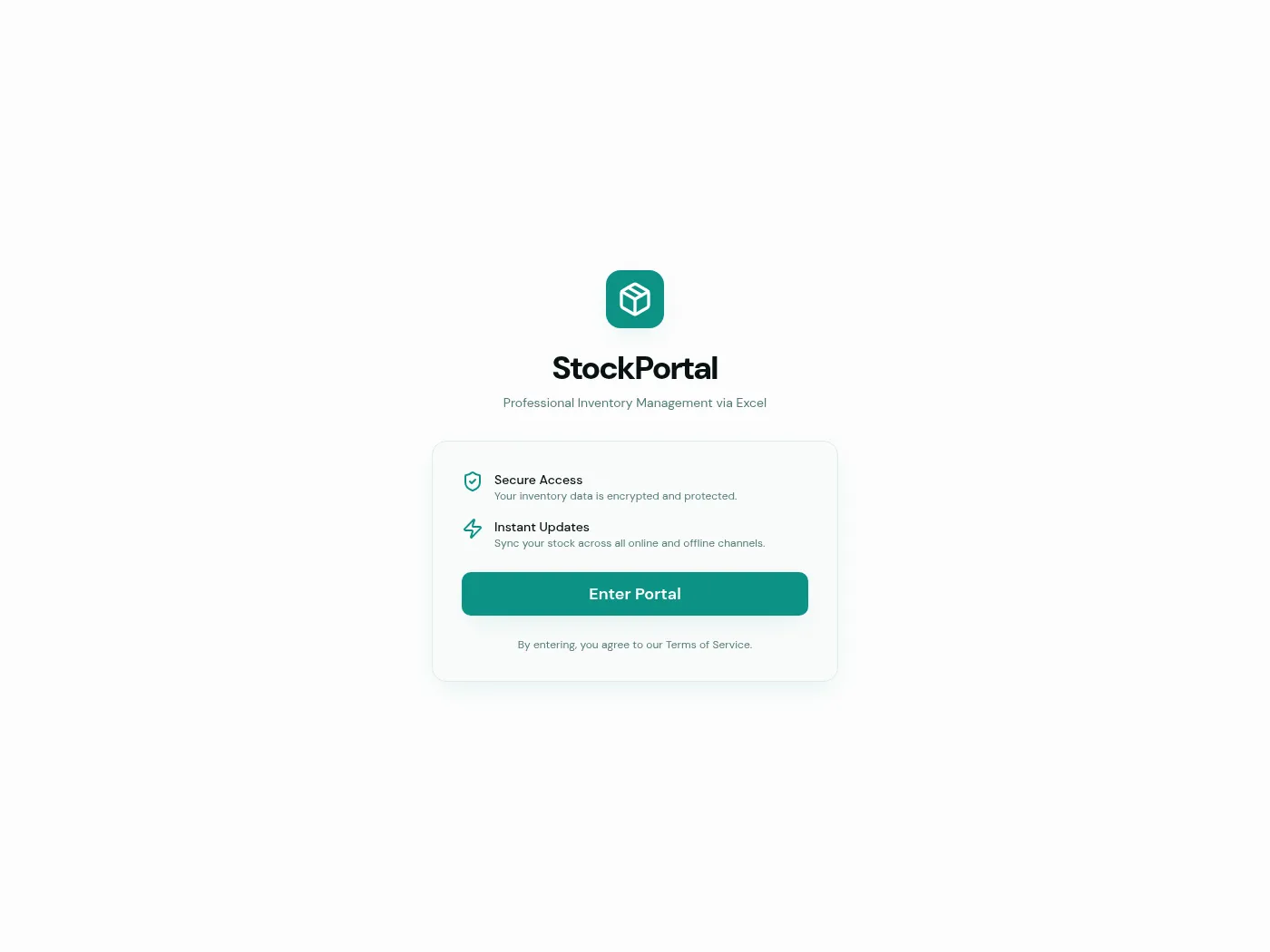 Inventory Upload Portal