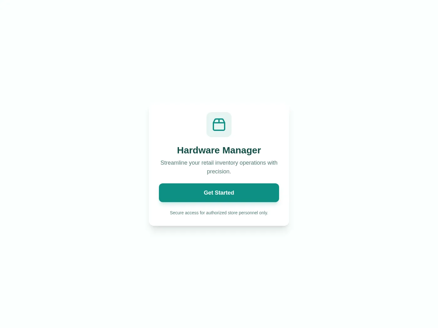 Hardware Inventory Manager