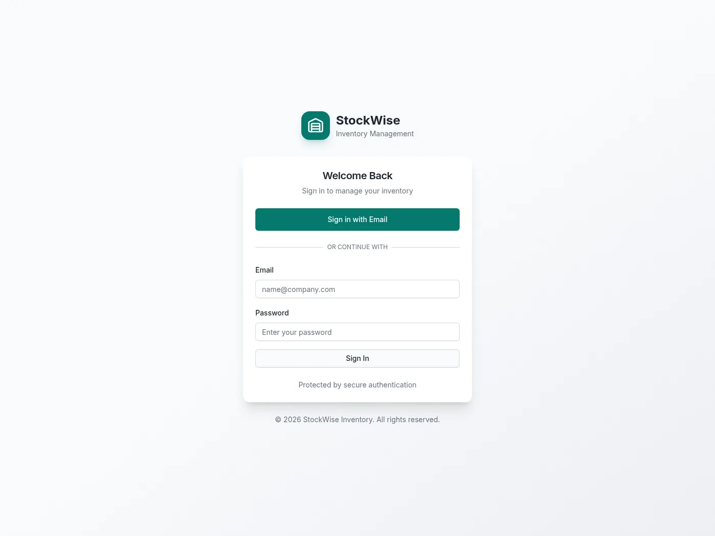 StockWise Inventory Suite